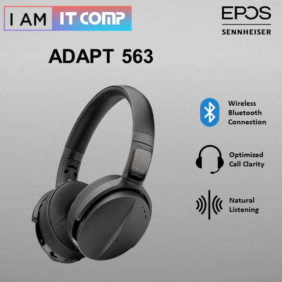 EPOS | SENNHEISER Adapt 563 Dual-Sided, Dual-Connectivity, Wireless, Bluetooth, Active Noise ...