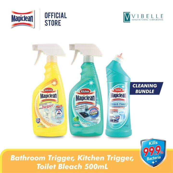 Magiclean Cleaning Bundle (Bathroom Trigger Kitchen Trigger Toilet ...