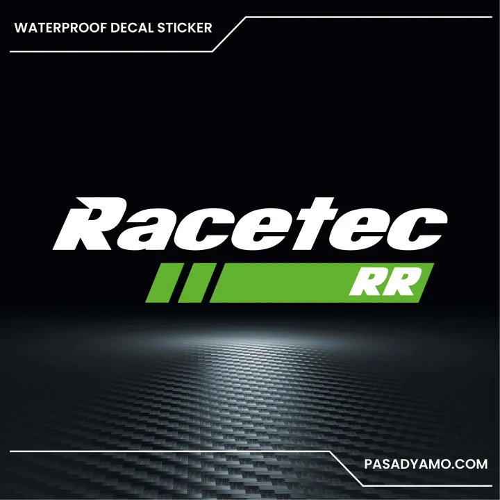Racetec RR Logo Decal Sticker for Cars Motorcycles 3 x 10 inches ...