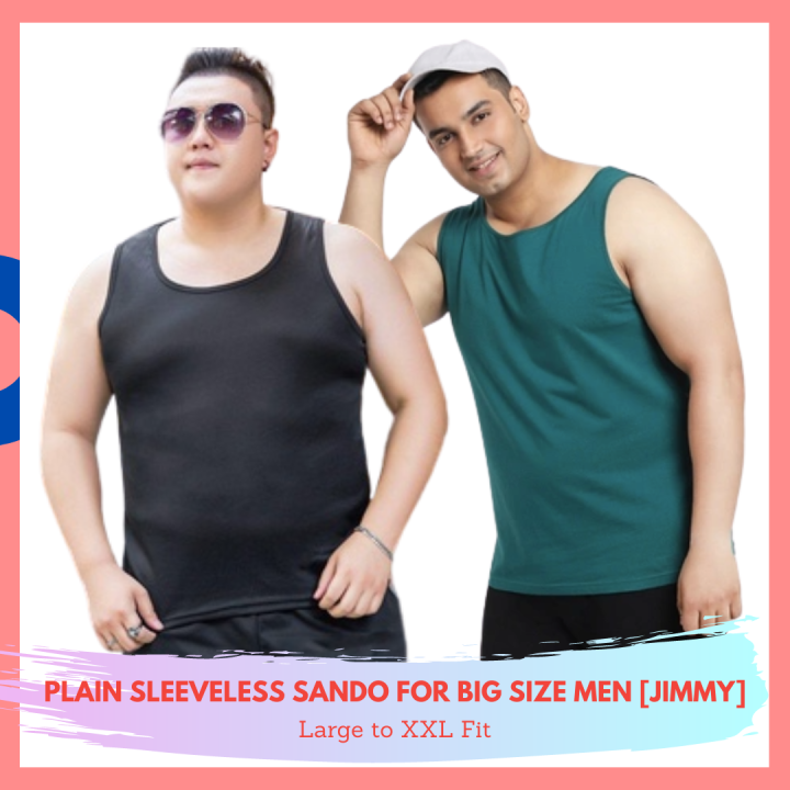 Plain Sleeveless Sando for Big Size Men By MADEINPH [JIMMY] | Lazada PH