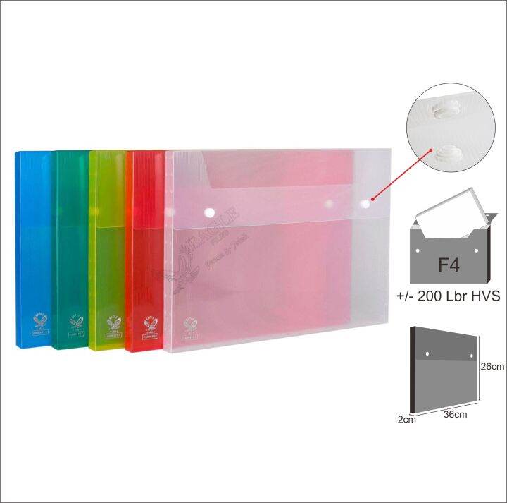 EAGLE FILES Carry File Box / Carry Case / Map Plastik Kancing ...