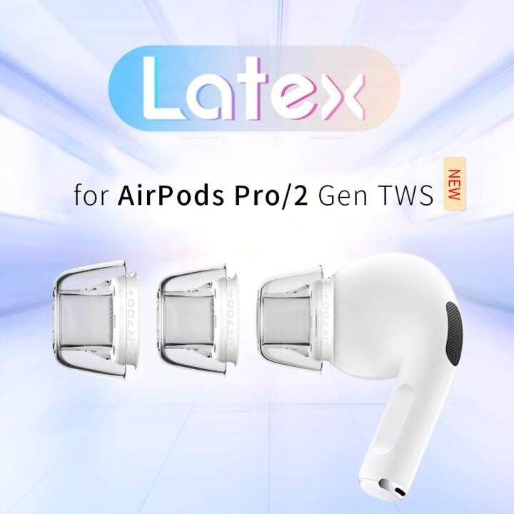 Latex Ear Tips For Apple Airpods Pro 2 Eartips Ture Wireless Earbuds ...