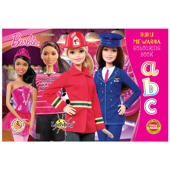 Barbie Abc Colouring Book 16 Pages B4 Size LBF6 SERIES | Lazada