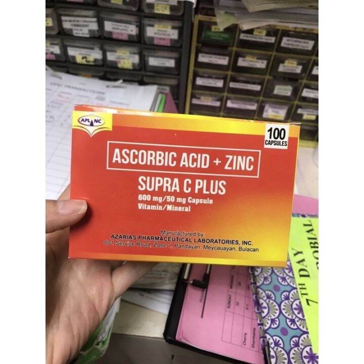 VITAMIN C WITH ZINC -ASCORBIC ACID PLUS ZINC ( SUPRA C PLUS / ASCORGEN ...