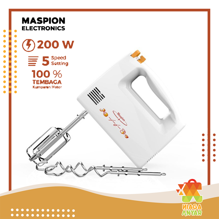 MASPION Mixer Hand 5 Kecepatan 200 Watt MT 1150 | Lazada Indonesia