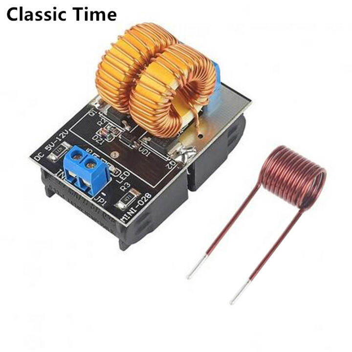 5-12V 120W Mini ZVS Induction Heating Board Flyback Driver Heater DIY Cooker+ Ignition Coil ...