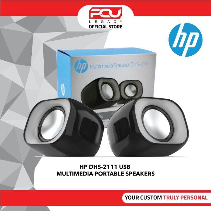 HP DHS-2111 WIRED USB 3.5MM AUDIO AUX MINI MULTIMEDIA SPEAKER | Lazada