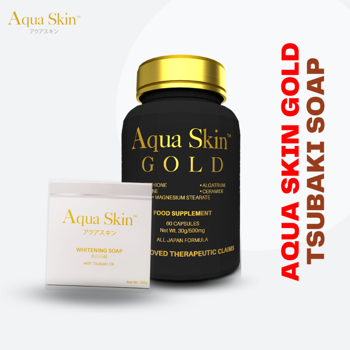 Aqua Skin Gluta Gold Glutathione Caps Gluta Capsule Ceramide Authentic ...