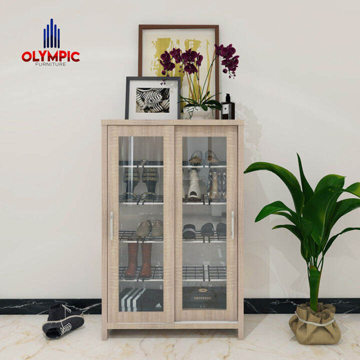 lemari sepatu kaca sliding lemari sepatu minimalis rak sepatu murah ...
