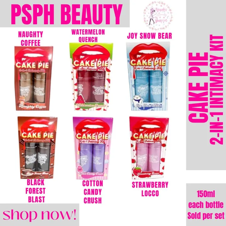 Cake Pie 2in1 Intimacy Kit by PSPH (Feminine Wash + Edible Spray Set ...