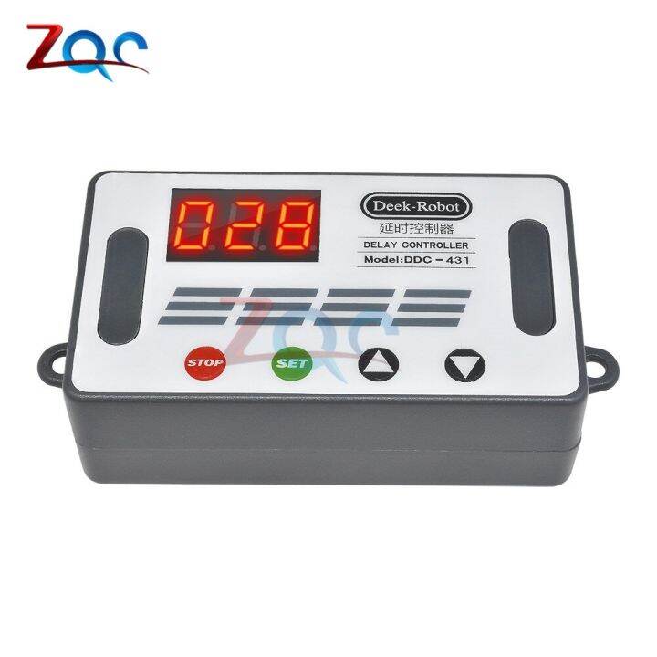 DC 6-30V Automation Cycle Delay Timer Control Off Switch Delay Time Relay Micro USB LED Display ...