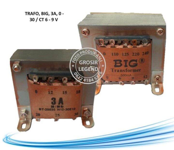 Trafo travo 3A ampere 0 - 30V non CT engkel Big murni tembaga | Lazada Indonesia