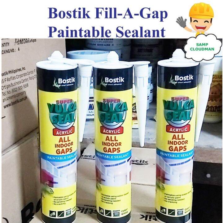 【Hot sales】 Bostik Fill-A-Gap Paintable Acrylic Sealant/Filler Gap Sealant Tube 300ml Vulcaseal ...