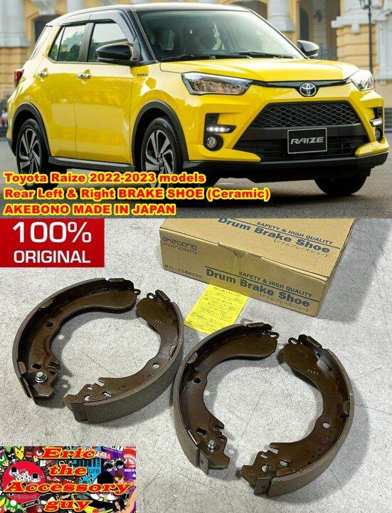 Rear Brake Shoe for Toyota Raize 2022-2023 (Original Akebono) | Lazada PH
