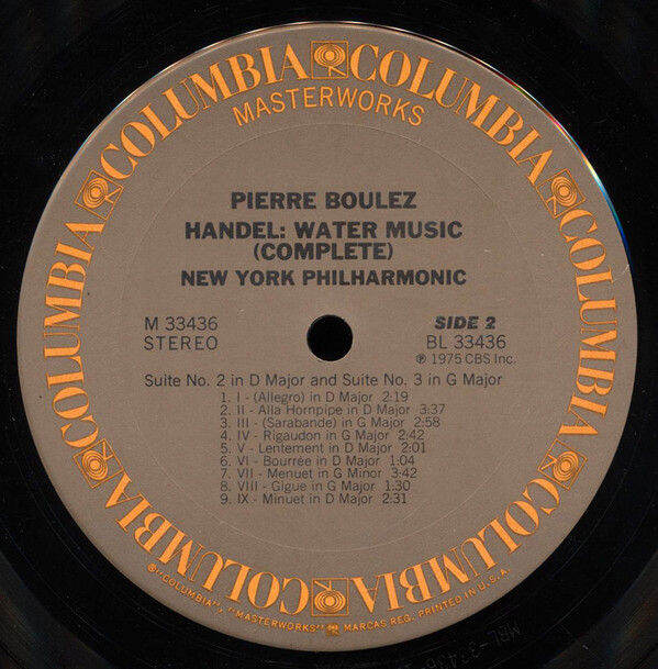 Handel* - Pierre Boulez, New York Philharmonic* ‎– Pierre Boulez ...