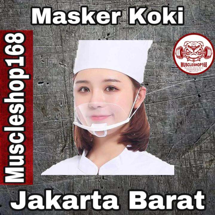 Masker Transparan Plastik Mulut Sanitary Mask Restoran MUA Pabrik SPA ...