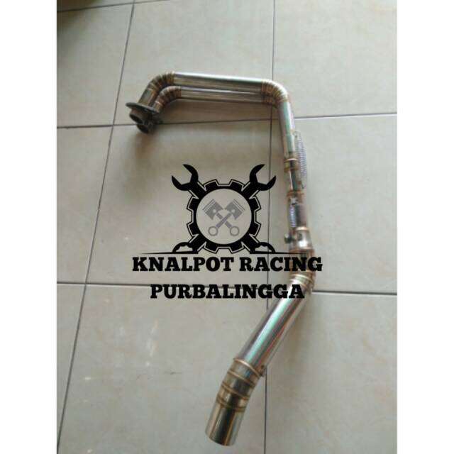 Helder leher knalpot recing r25 cbr250 ninja250fi stenlis full cacing ...