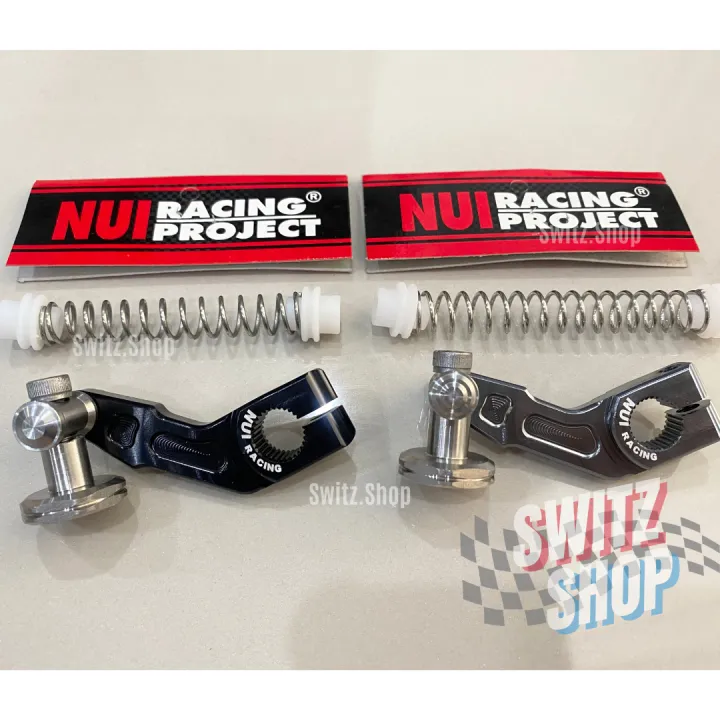 มือลิงหนุ่ยตัวตั้งเลสพร้อมสปริง รถสายพานYamaha/Honda Nui Racing ...