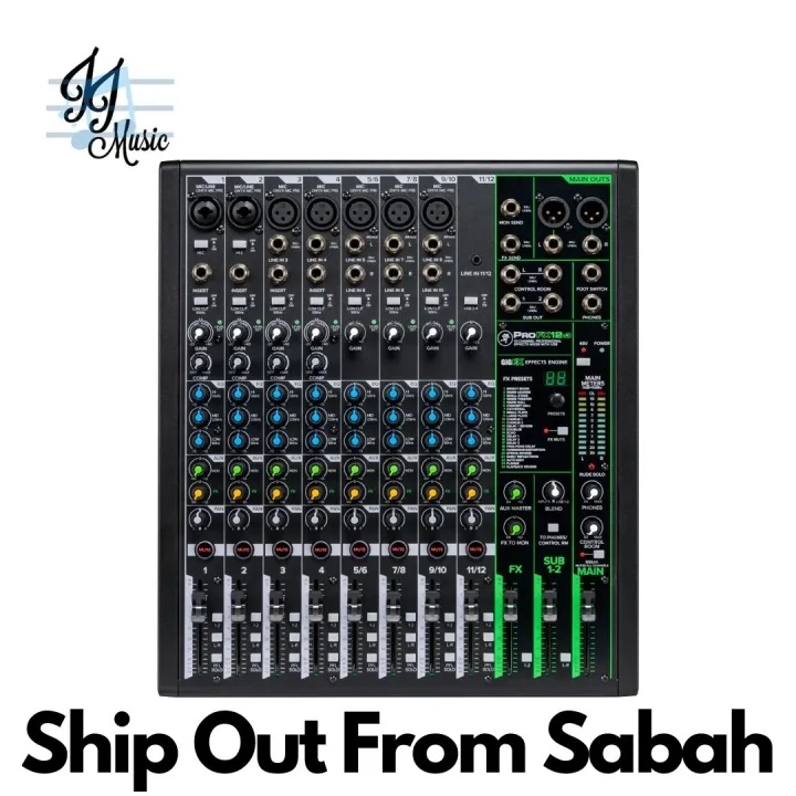 Mackie ProFX12v3 12-Channel Professional USB Mixer with Effects ...