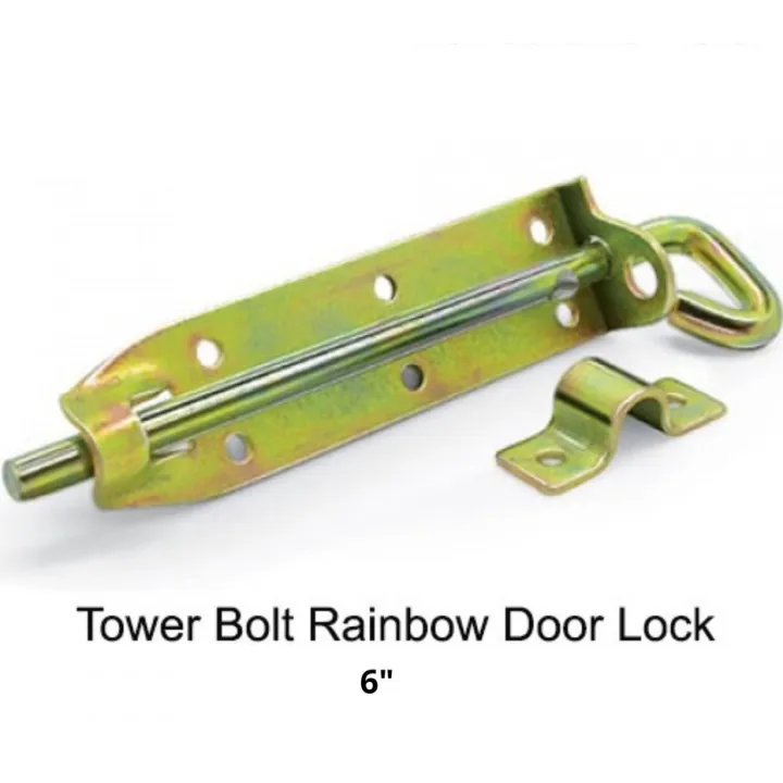 5181 4" / 6" 150mm Tower Bolt Rainbow Door Latch / Lock / Selak Pintu ...