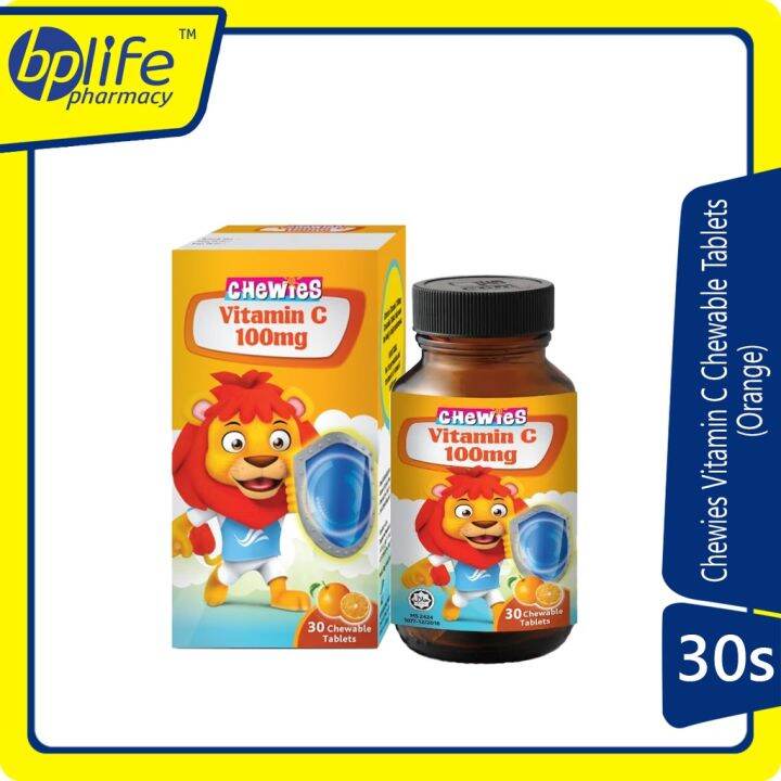 Chewies Vitamin C Chewable Tablets 30s (Orange) | Lazada