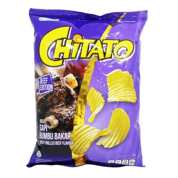 CHITATO POTATO CHIPS RASA SAPI BUMBU BAKAR 75 GR SURABAYA | Lazada ...