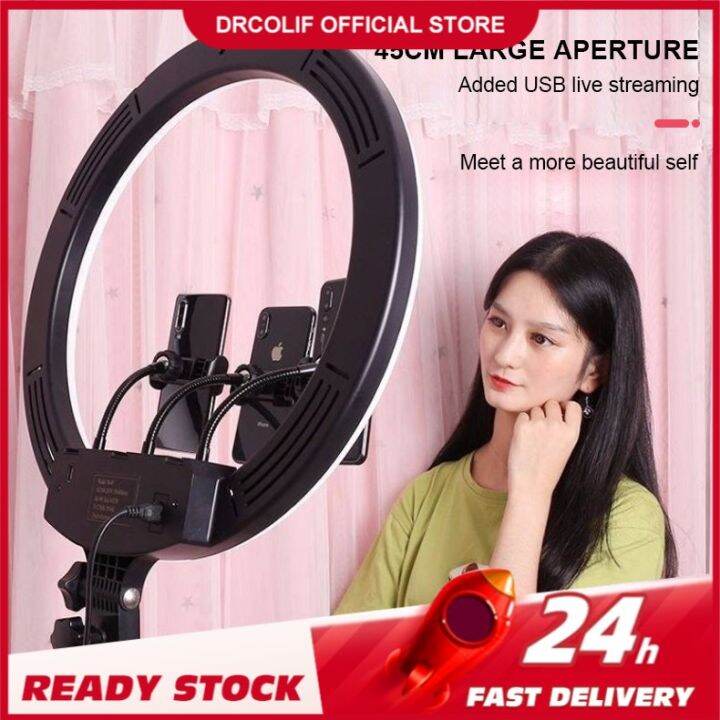 [3 Color Temperature Remote-control Dimmers]45cm Large Size 18 inch ...