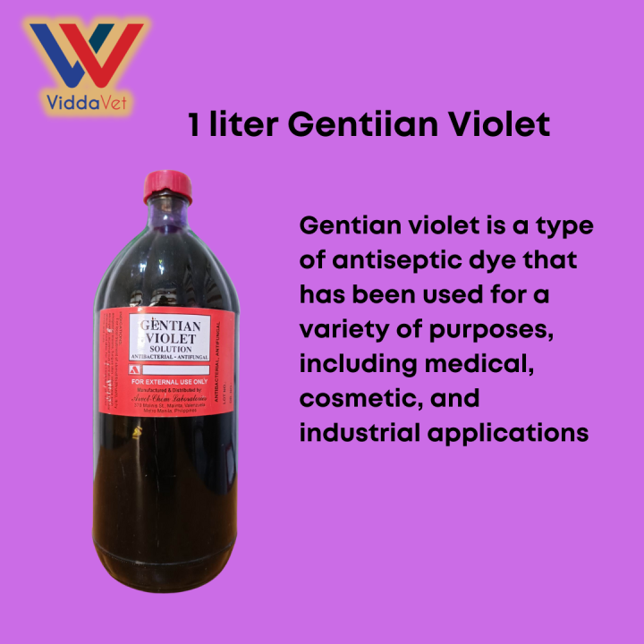 1 liter Gentian Violet solution antiseptic | Lazada PH
