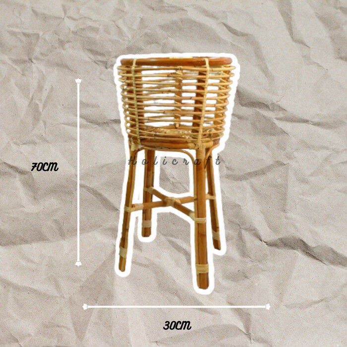 STANDING POT ROTAN TANAMAN KERANJANG POT TANAMAN ROTAN 70CM | Lazada ...