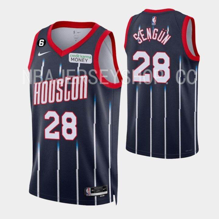 【Swingman】2022-23 Houston Rockets #28 Alperen Sengun City Edition Navy ...