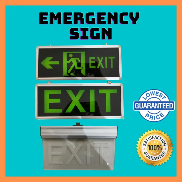 Exit LED Light Sign Office Construction Restaurant Shop Store Building ...
