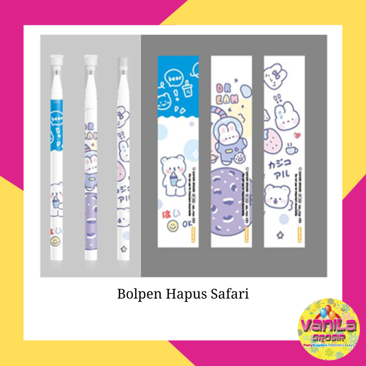 (1 Pak isi 12 Pcs) Pulpen Gel Hapus, pulpen bisa di HAPUS, ballpoint ...