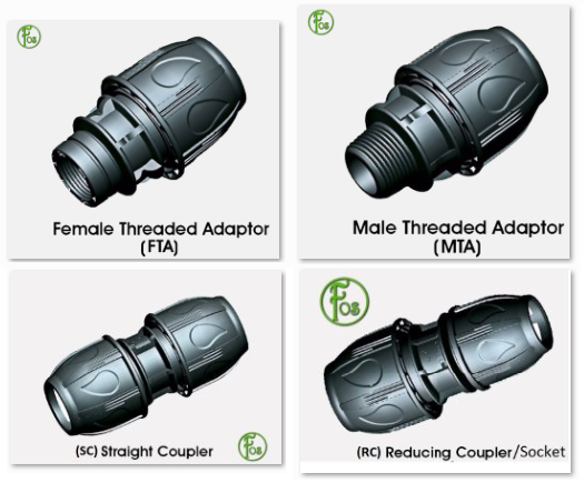 Poly Pipe fitting Adaptor, Socket/ Coupler 90mm | Lazada