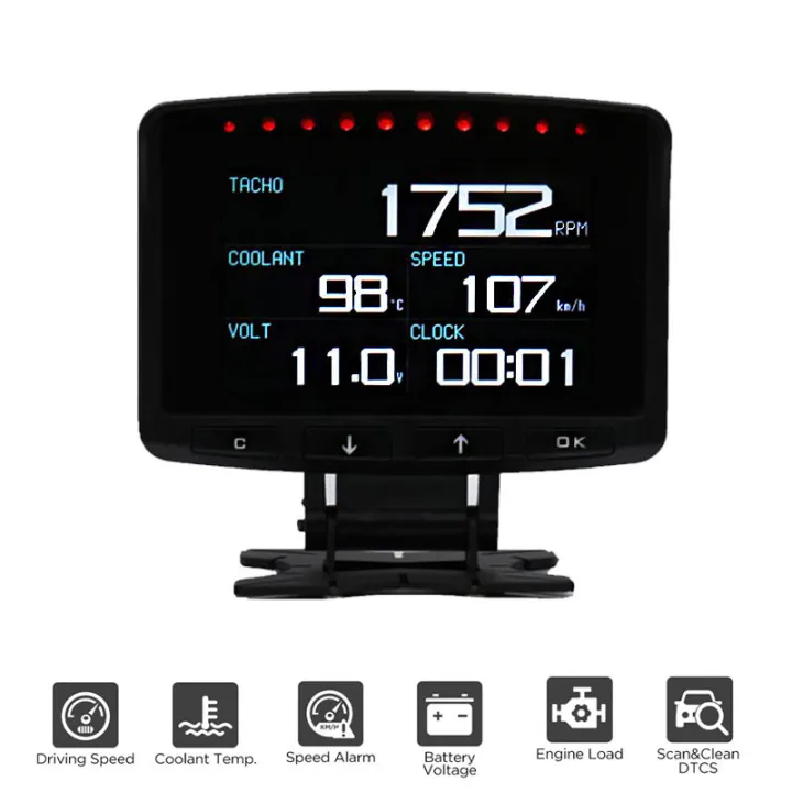 X50Pro / A208 OBD II HUD Head Up Display OBD2 Digital Car Computer Auto ...