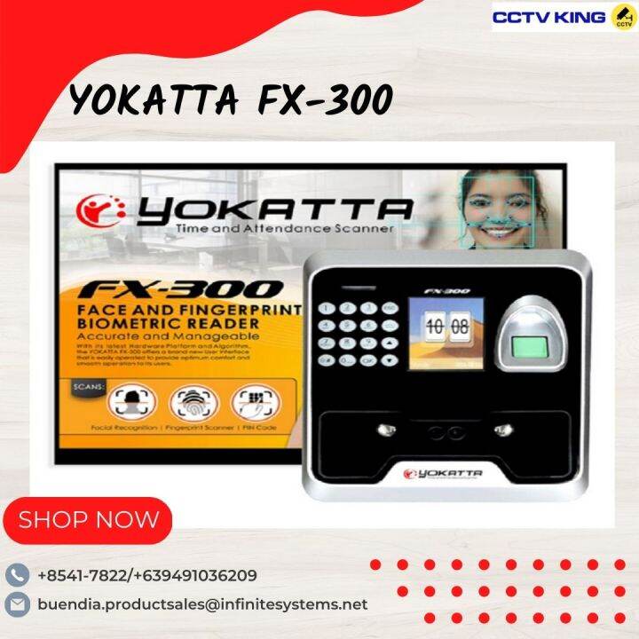 YOKATTA FX-300 Facial and Biometrics Attendance Time Keeper Machine ...