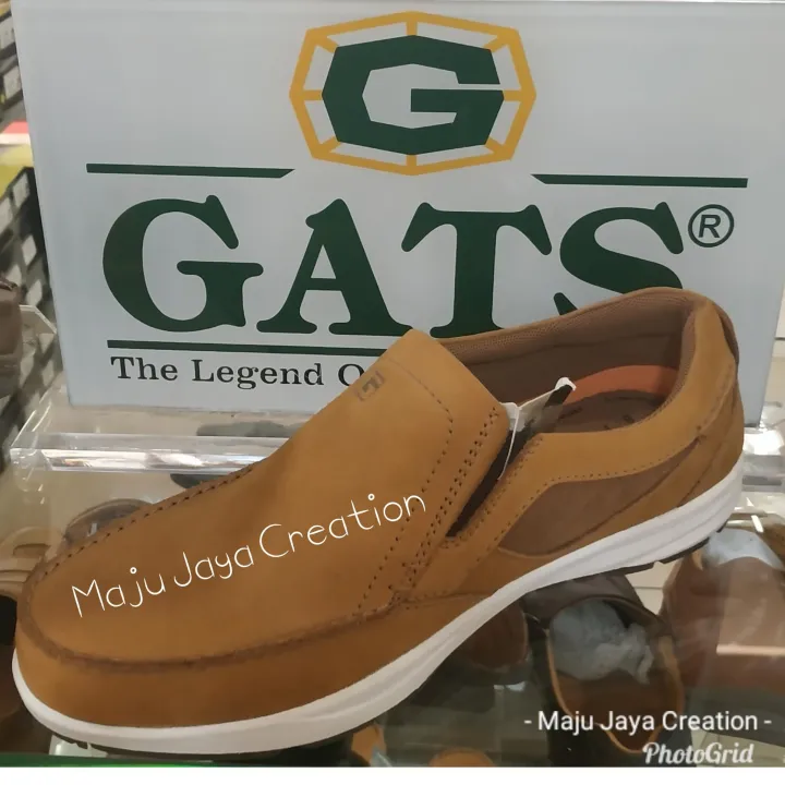 Sepatu GATS KN 0002 Tan Kulit Original Casual Pria Keren Murah | Lazada ...