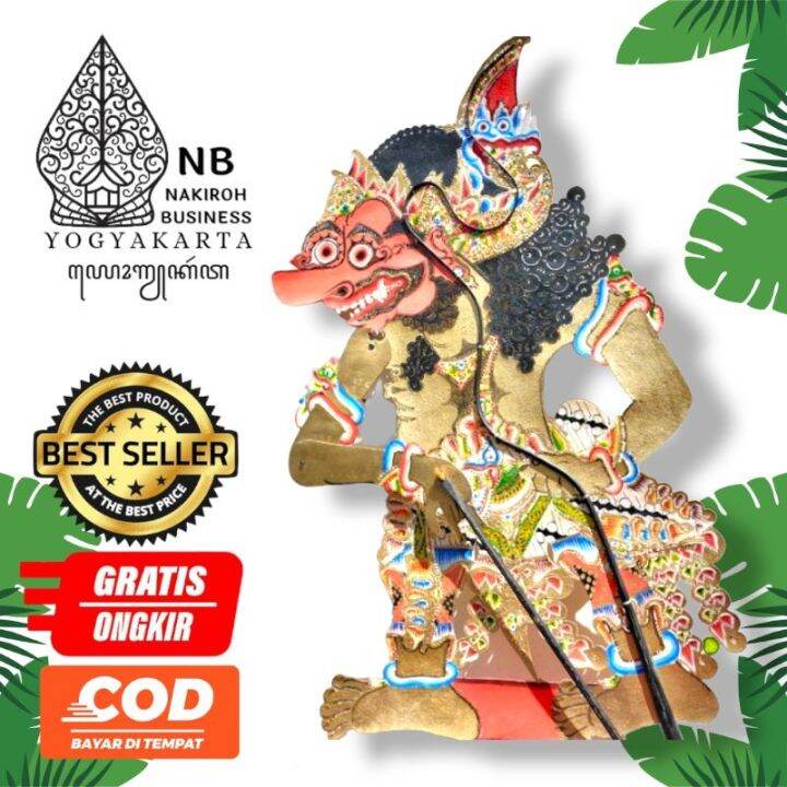 Wayang Kulit Sapi ASLI Buto Patih Ukuran Jumbo 80cm Standar Dalang ...