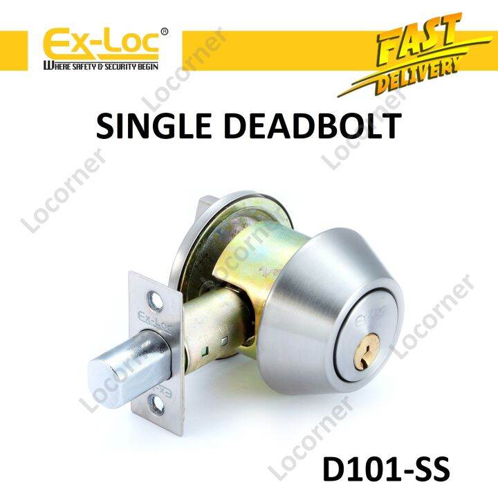 EX-LOC D101 SERIES Single Deadbolt/ Kunci Pintu Tambahan / Additional ...