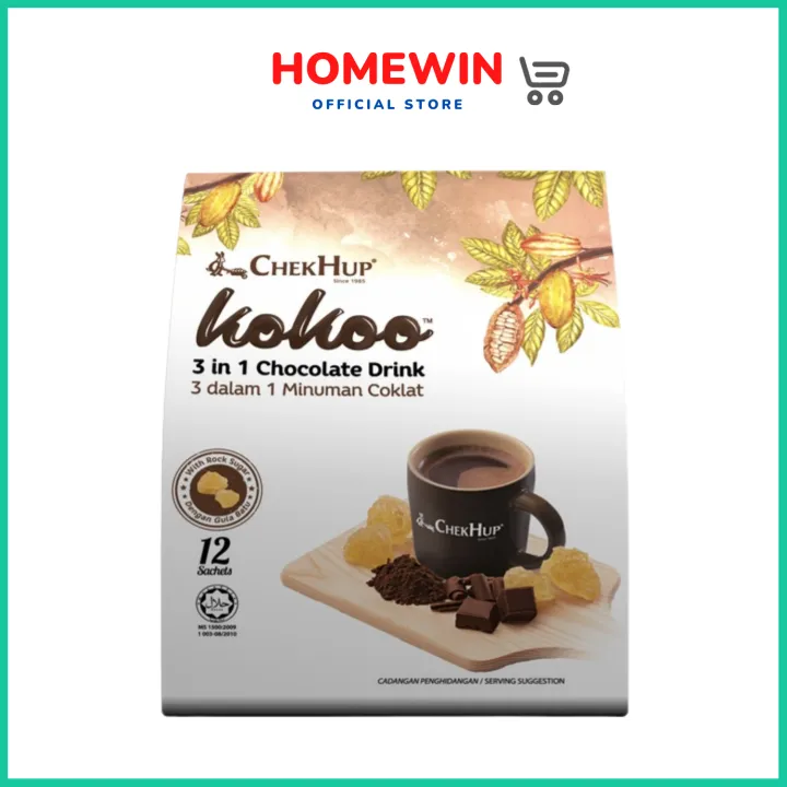 Chek Hup Kokoo 3in1 Chocolate Drink (40g x 12 Sachets) | Lazada