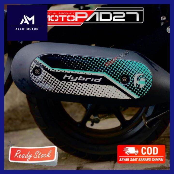 Stiker sticker Cover knalpot Yamaha Fazzio Resin Timbul Premium ...