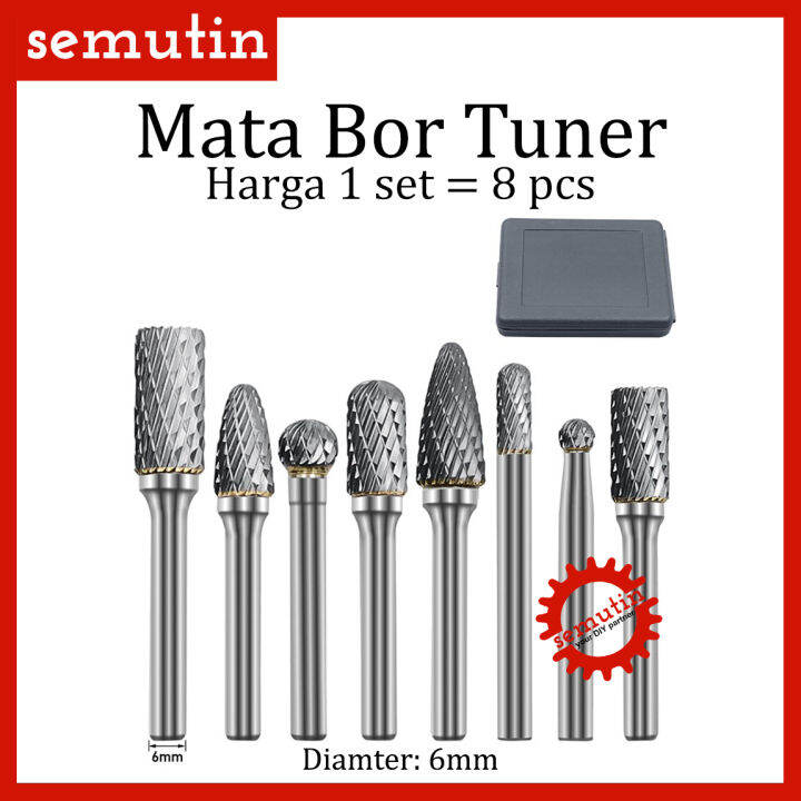 Mata Bor Tuner 6mm 8 in 1 / Cuner Cunner Porting Caribide Burr Gerinda ...