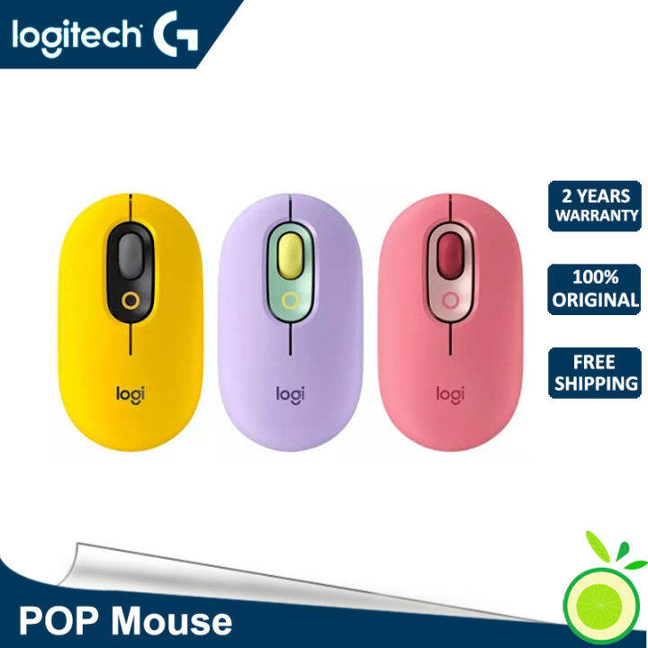 Logitech POP Mouse Wireless Bluetooth Silent Office Mouse for PC Laptop ...