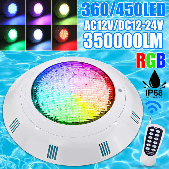 LED RGB Swimming Pool Light AC12V Underwater Waterproof IP68 Fountain Spotlight Landscape Pond ...