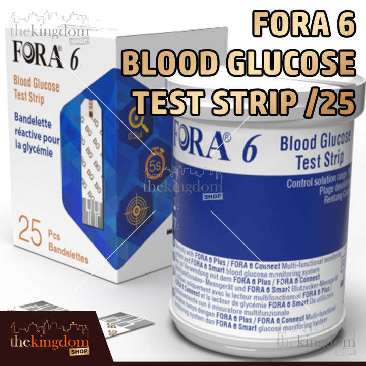 Fora 6 Blood Glucose Test Strip /25 Gula Darah Refill Tes Cek Glukosa ...