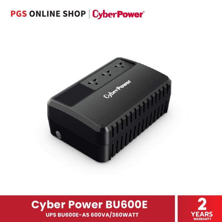 CyberPower (เครื่องสำรองไฟฟ้า) รุ่น UPS BU600E-AS 600VA/360WATT สินค้า ...