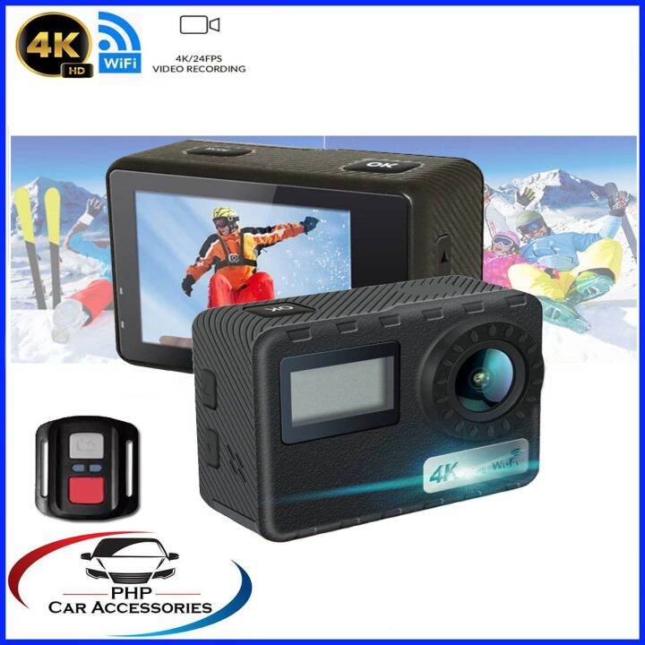 Sports HD/DV 2.0" LCD TOUCH SCREEN Action Camera 4K WiFi Ultra HD ...