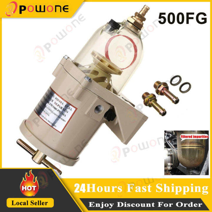 500FG 500FH Diesel Fuel Filter Oil/Water Separator Marine Boat Trucks ...