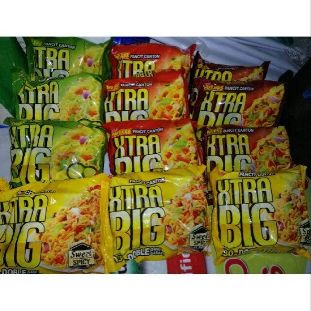 PAYLESS EXTRA BIG PANCIT CANTON ASSORTED FLAVORS BUNDLE OF 12 | Lazada PH