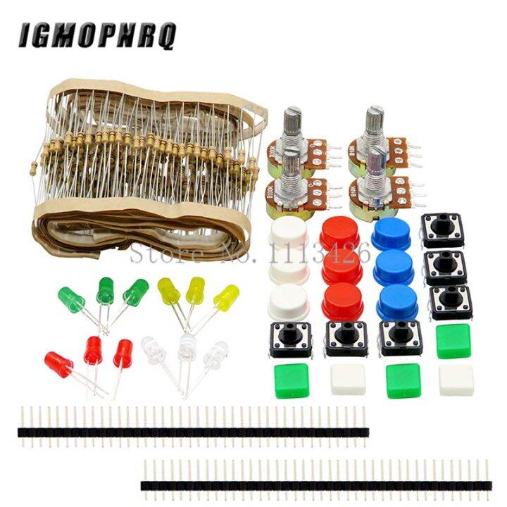 Handy Portable Resistor Kit For Arduino Starter Kit Uno R3 Led Potentiometer Tact Switch Pin