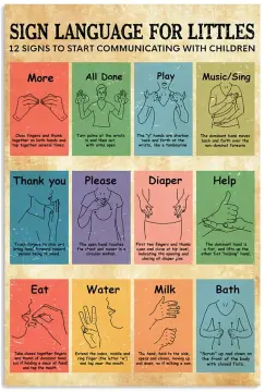 Baby Sign Language Wall Chart